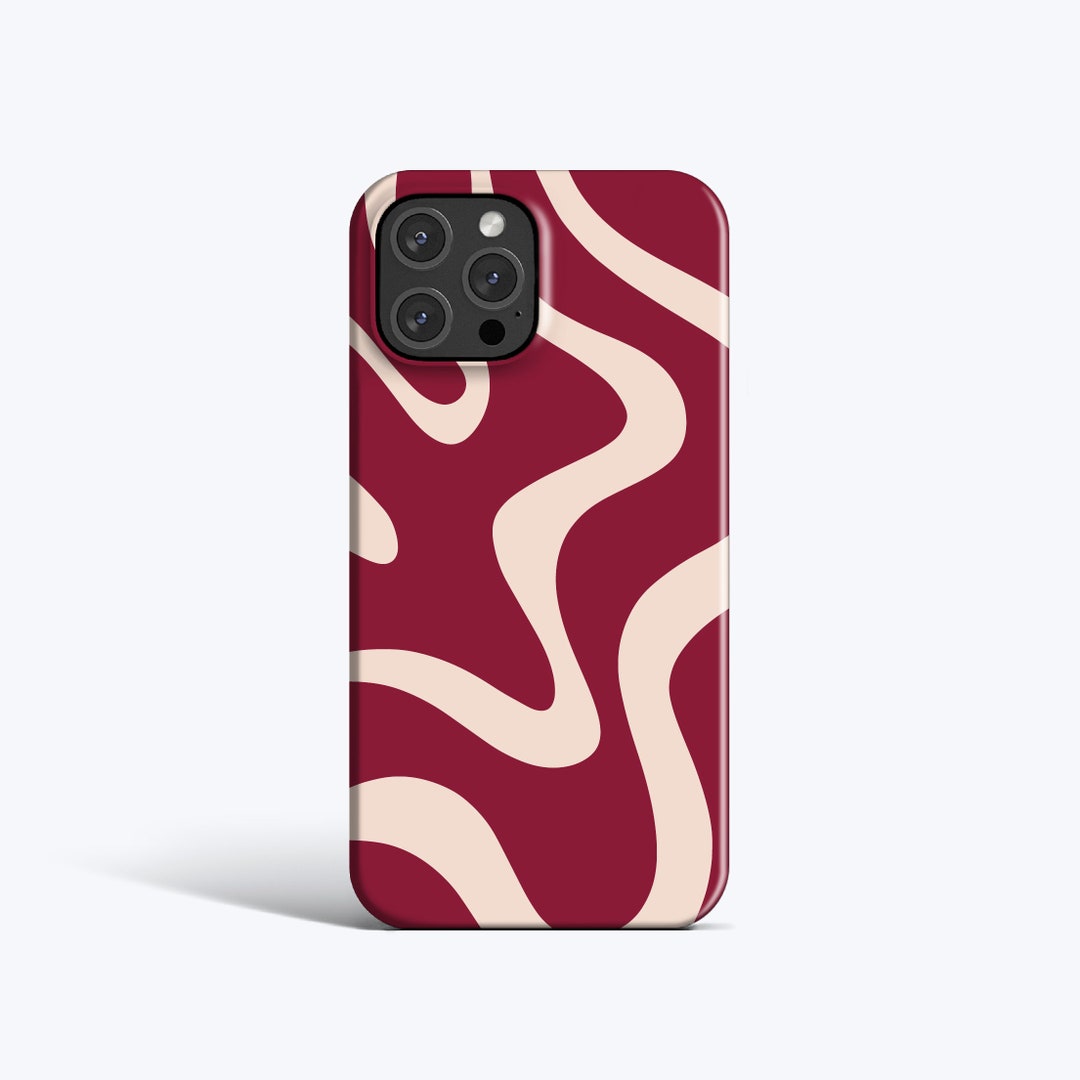 MAROON WAVES Case for iPhone 15 Plus Case iPhone 13 Pro - Etsy