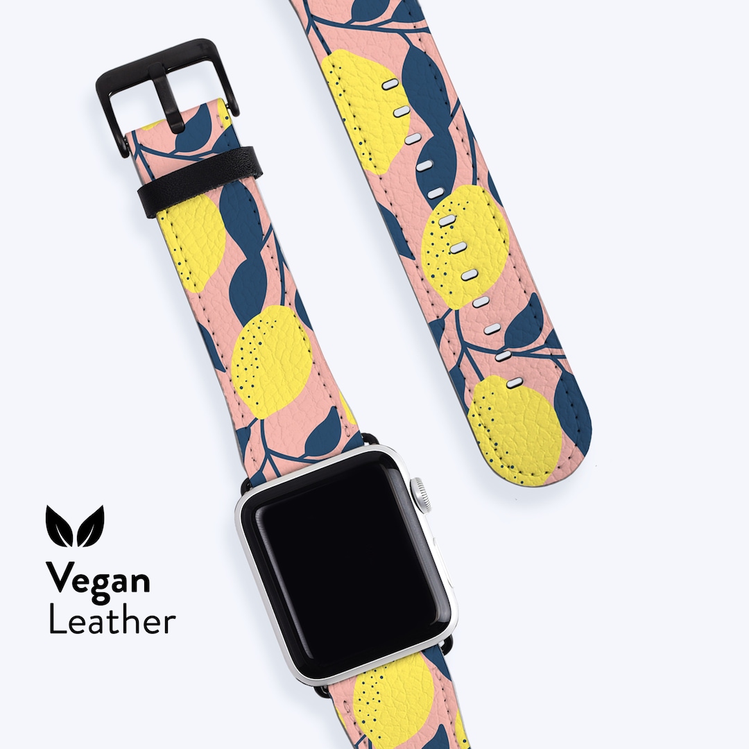 PINK LEMONADE Watch Strap for Apple Band, Vegan H21 Leather Band ...