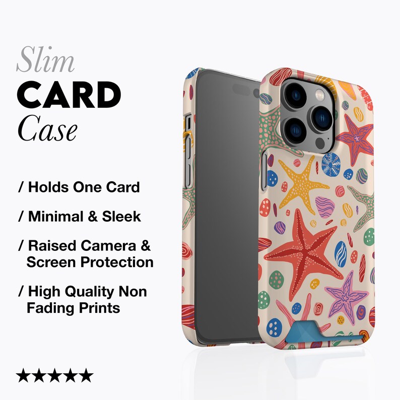 PRETTY STARFISH Slim Card Phone Case - iPhone 15 Case, iPhone 14 Pro ...