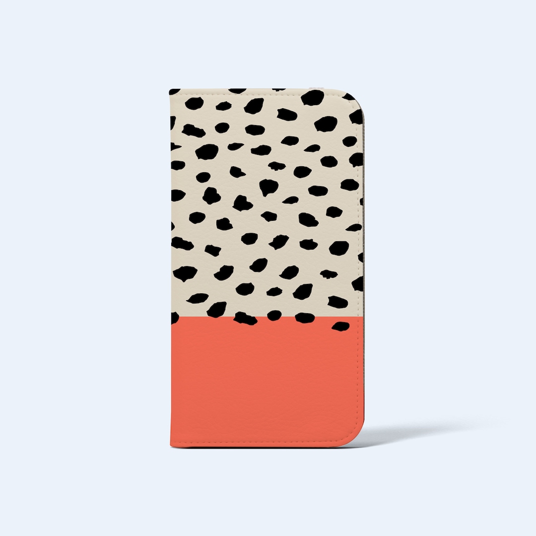 CORAL DOTS WALLET Phone Case | for iPhone and Galaxy Models, Card ...