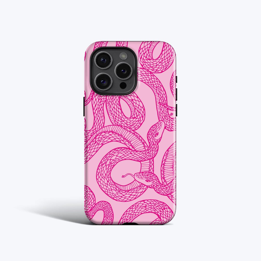PINK SNAKES Phone Case | for iPhone 15 Pro Case, iPhone 14 Case, iPhone ...