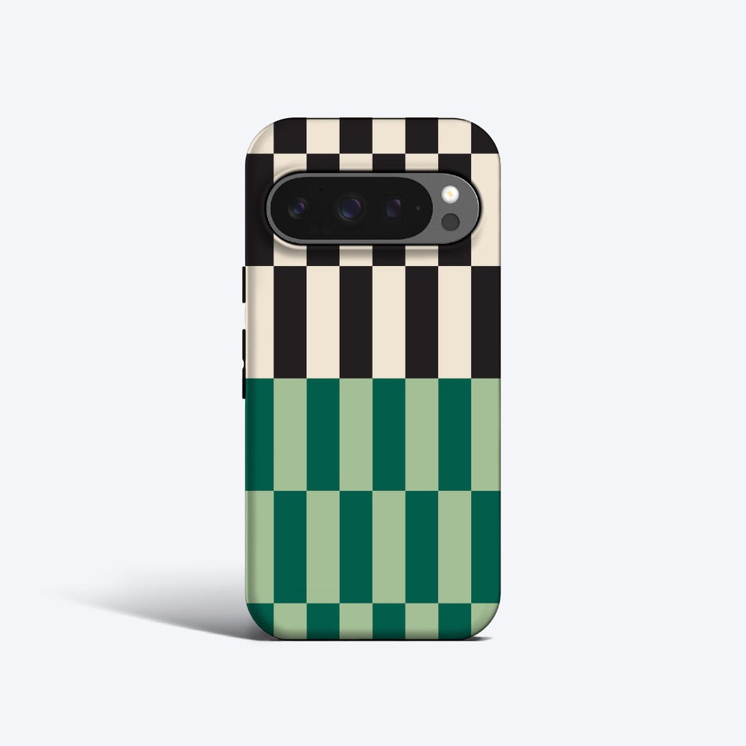 LONG CHECKERED GREEN Case | for Pixel 9 Pro Case, Pixel 8a Case, Pixel 7 Pro Case, Pixel 6a Case ...