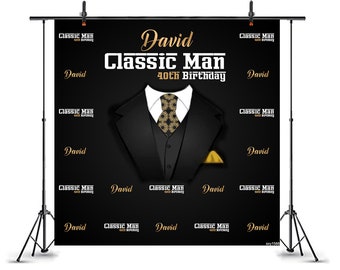 Classic Man Backdrop | Etsy