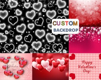 90s Heart Backdrop | Etsy