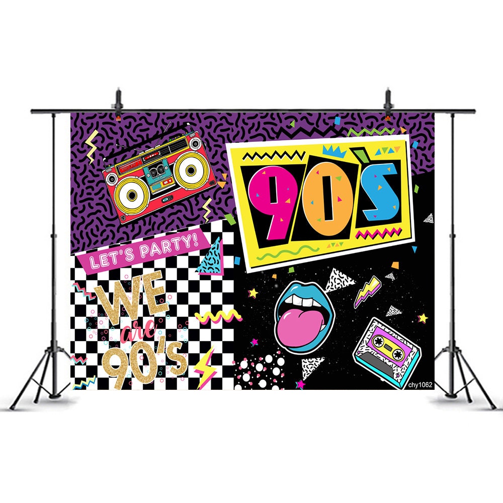 Backdrop 90sBack To The 90's Party90s Photo | Etsy