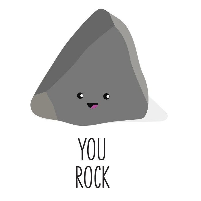 Grappige Wenskaart You Rock - Etsy