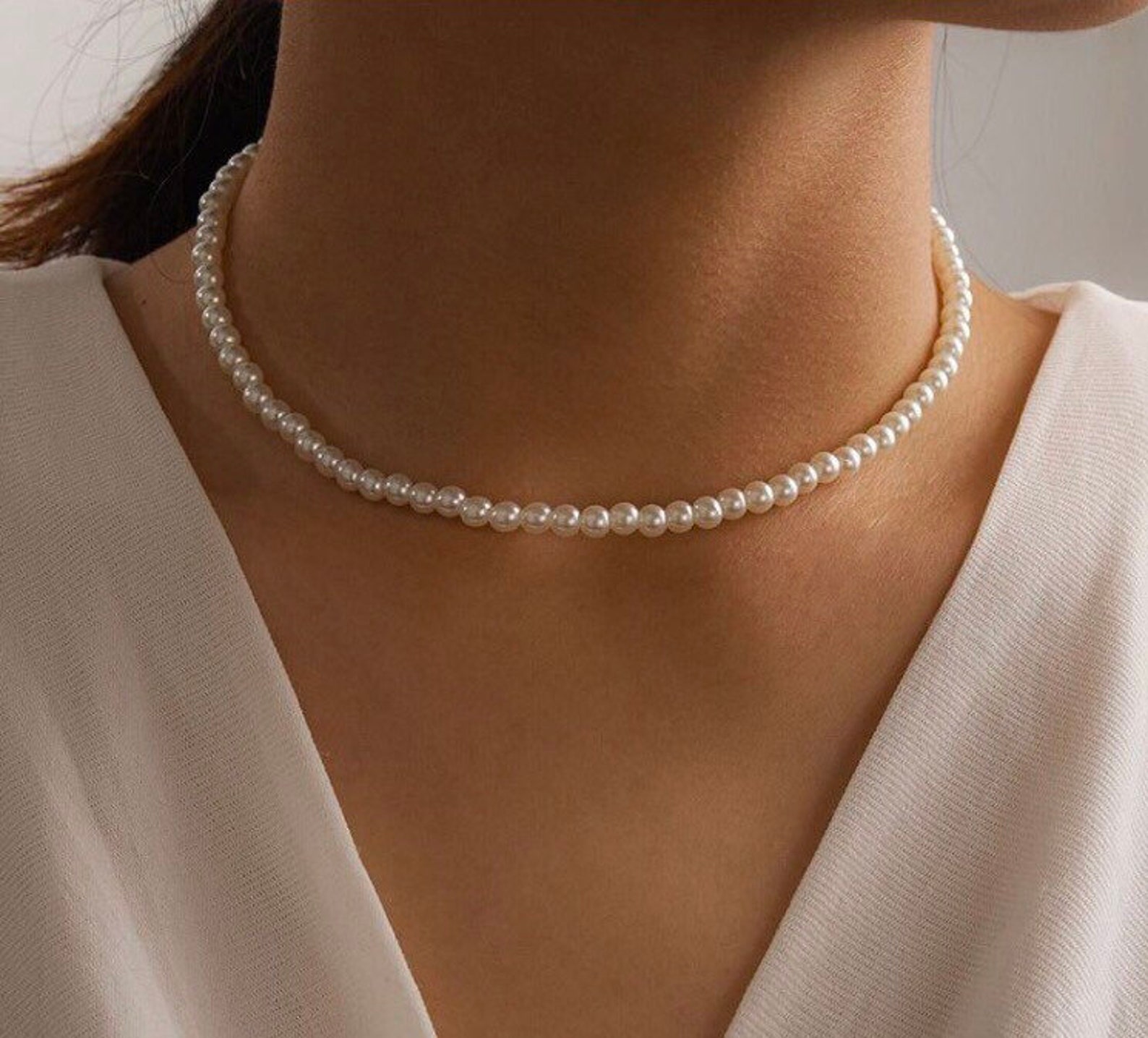 Collier de perle Choker collier Dainty cadeau pour elle | Etsy