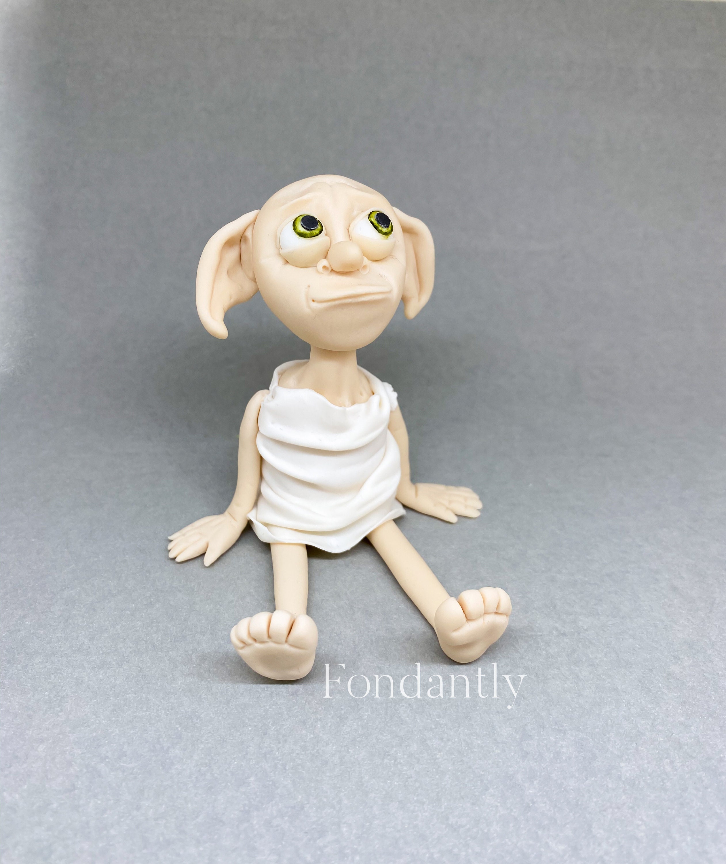 Fondant Dobby Cake Topper. Harry Potter Cake Decoration - Etsy UK