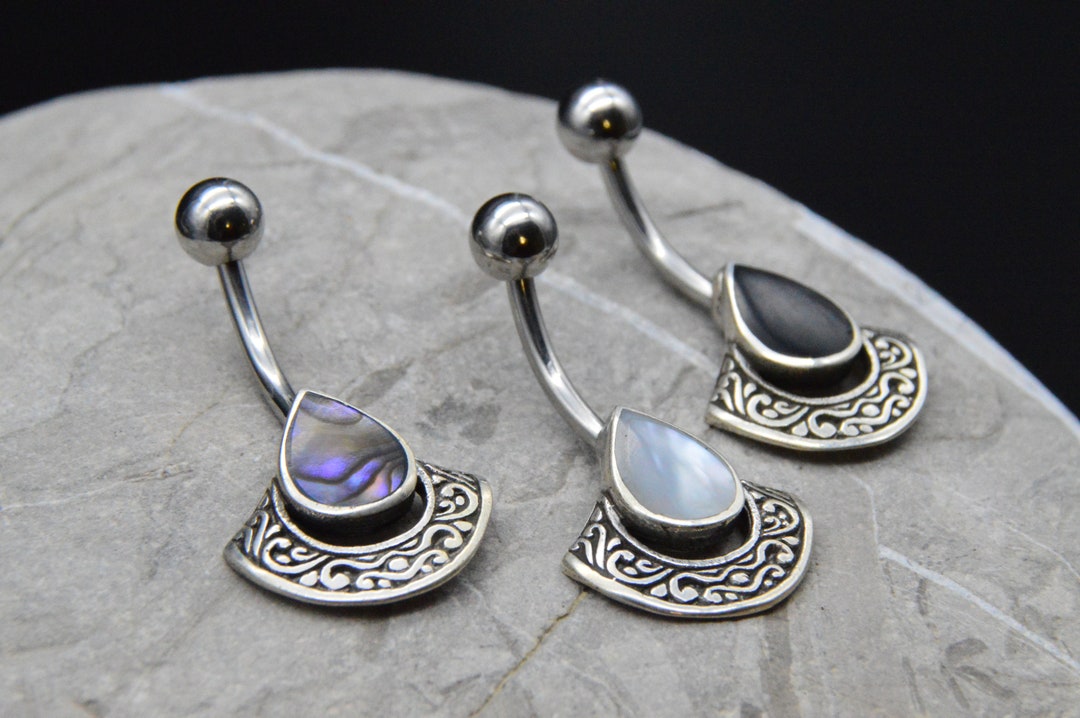 Belly Button Piercing 925 Silver S02 - Etsy