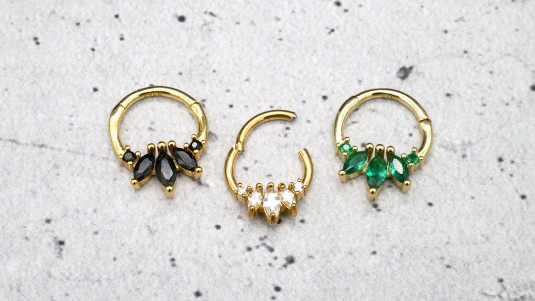 Piercing Ring Septum Helix Daith Tragus 1G/17 - Etsy