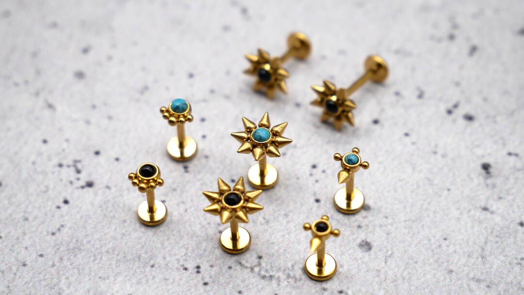 Piercing/labret/medusa/tragus Surgical Steel - 1D/07 - Etsy