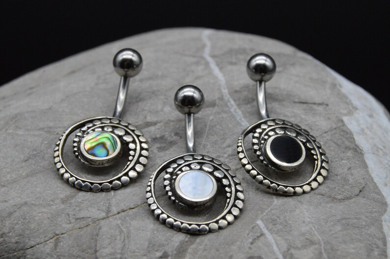 Belly Button Piercing 925 Silver - 1N/07 - Etsy UK