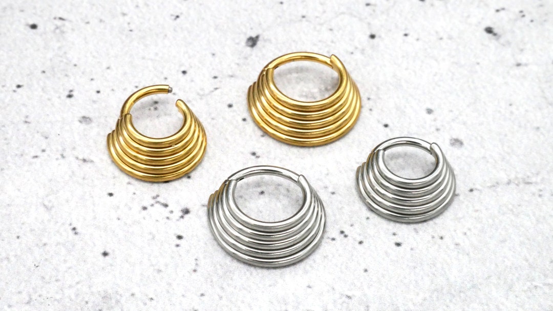 Piercing Ring Septum Helix Daith Tragus - 1G/18 - Etsy