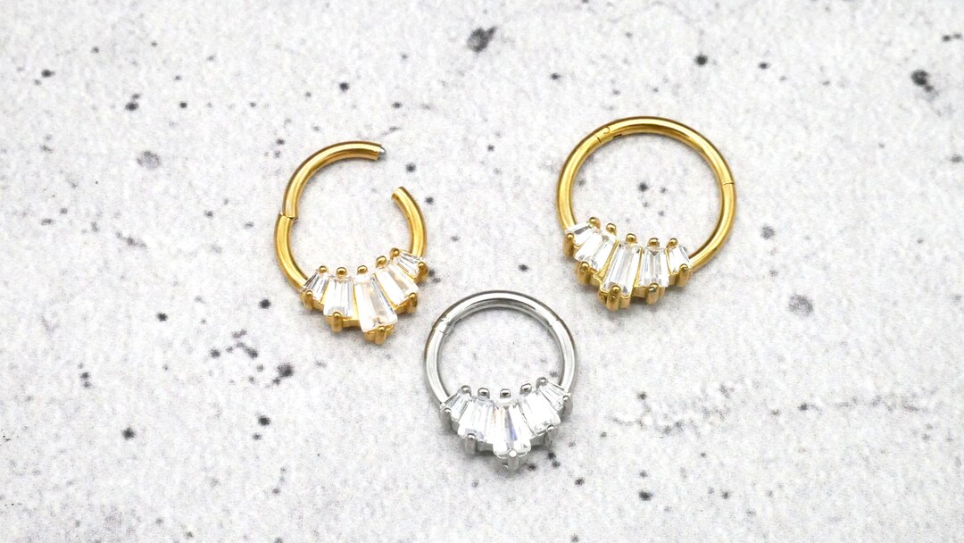 Piercing Ring Septum Helix Daith Tragus - 1G/18 - Etsy