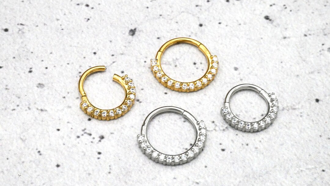 Piercing Ring Septum Helix Daith Tragus - 1G/18 - Etsy