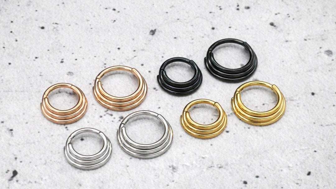 Piercing Ring Septum Helix Daith Tragus - 1G/14 - Etsy