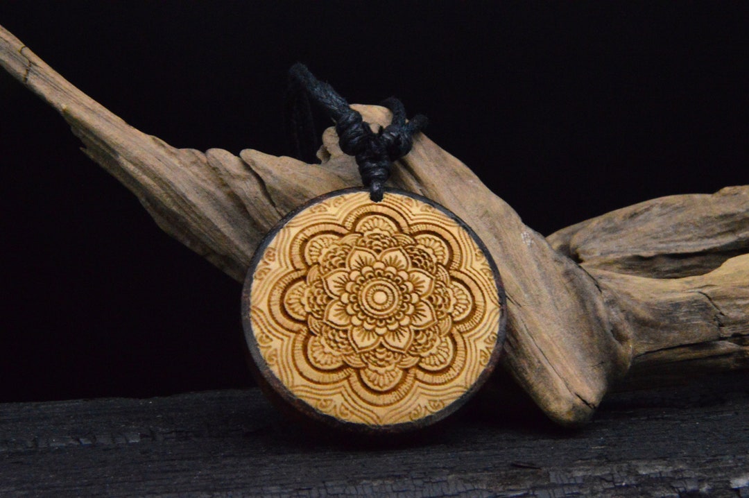 Wooden Amulet With Engraving - CC-7 - Etsy