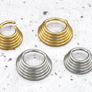 Piercing Ring Septum Helix Daith Tragus - 1G/18 - Etsy