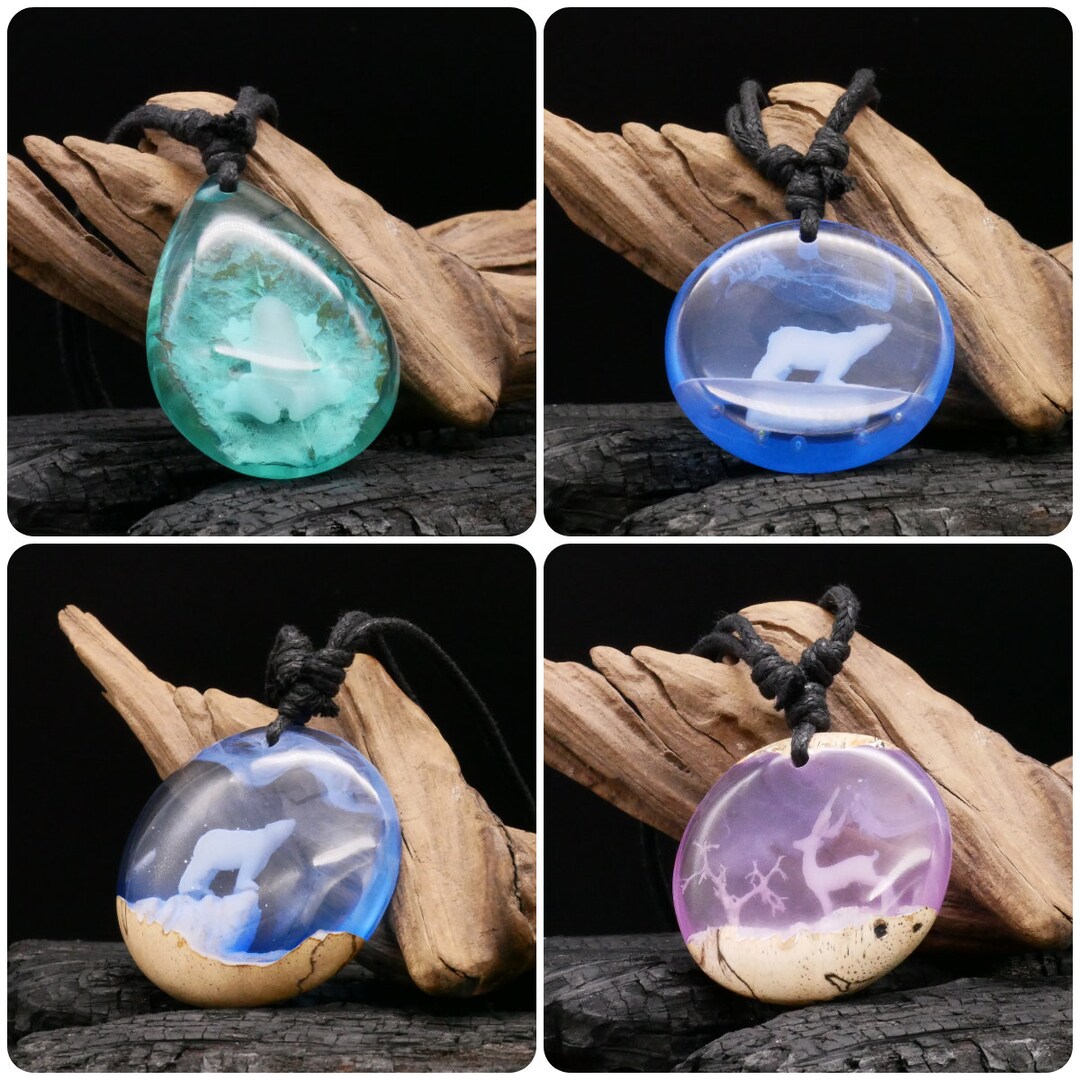 Amulet Made of Wood and Epoxy FF-7 - Etsy