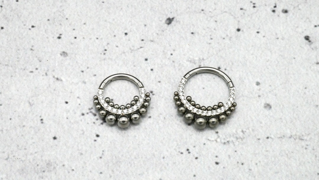 Piercing Ring Septum Helix Daith Tragus - 1G/15 - Etsy