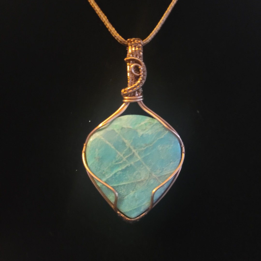 Chrysoprase Pendant - Etsy