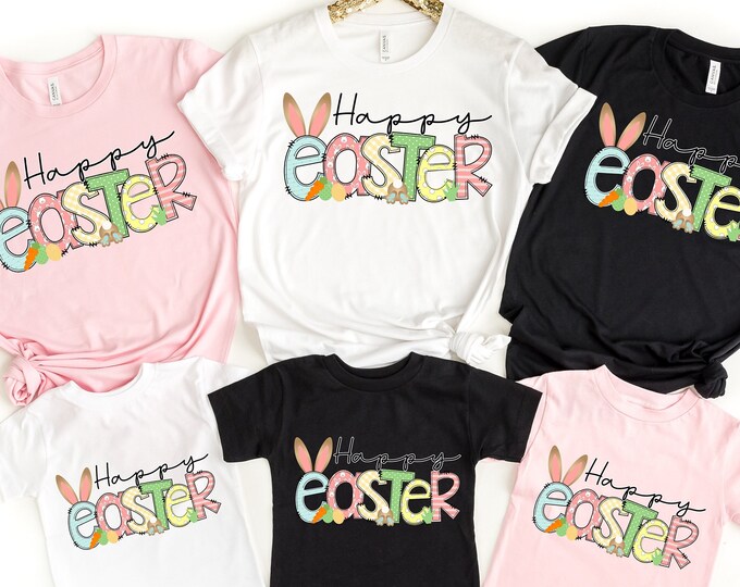Happy Easter Shirt, Christian Easter Shirt, Easter Eggs and Glitters ...