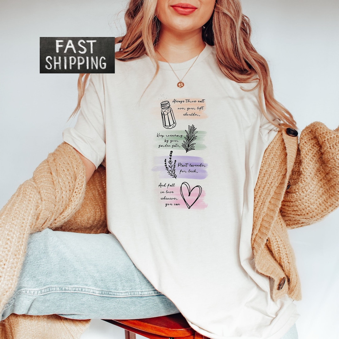 Practical Magic Shirt, Halloween Shirt, Salt Rosemary Lavender Love ...