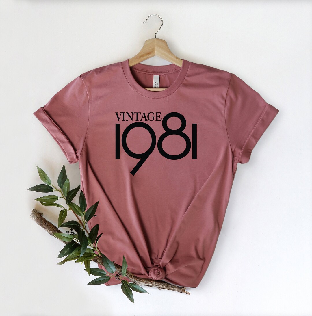 Vintage 1981 Shirt, 40th Birthday Shirt, Vintage Gift Shirt, 40th ...