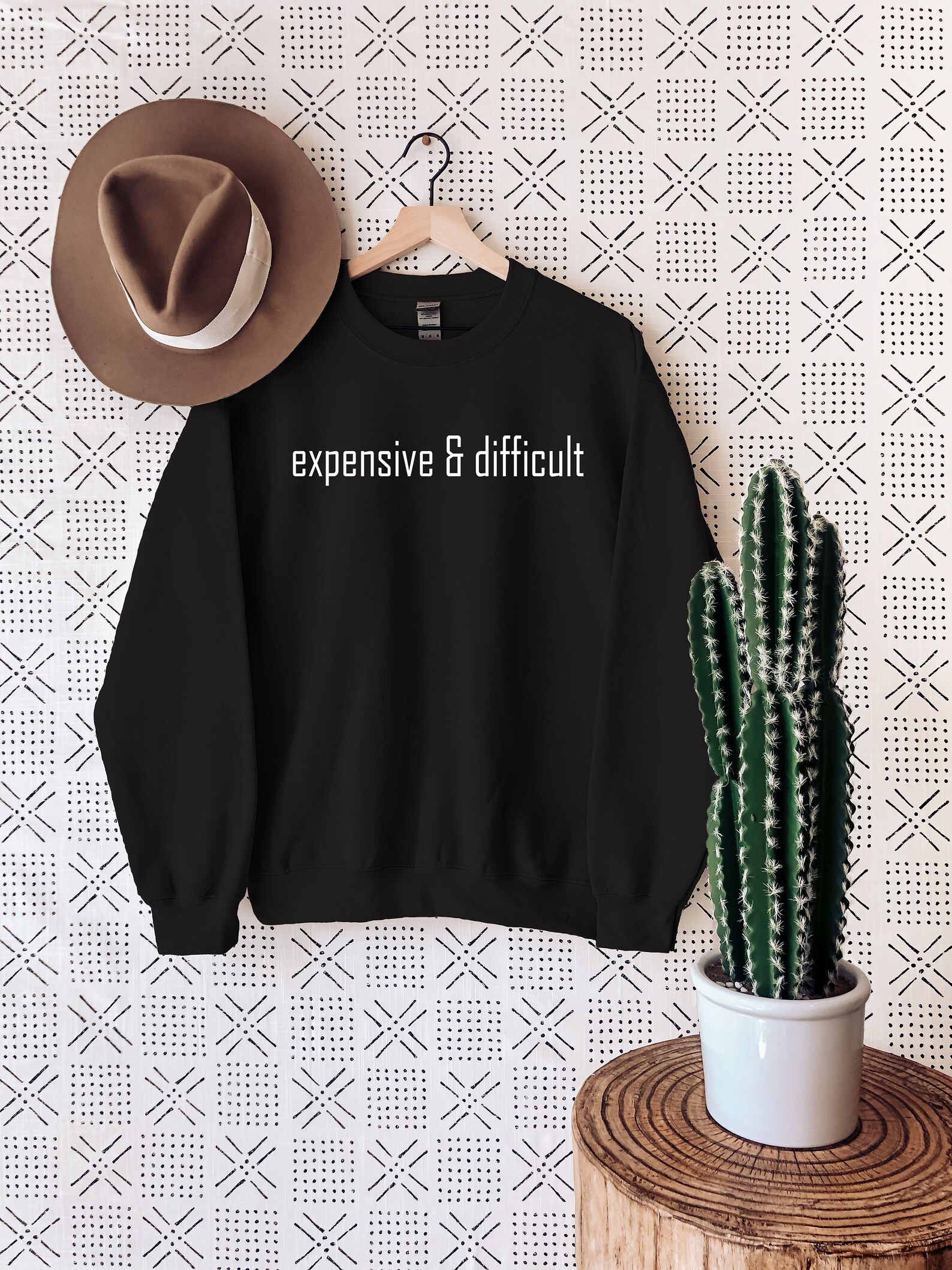 Expensive and Difficult Sweatshirt Boujee Girl Sweater Funny - Etsy