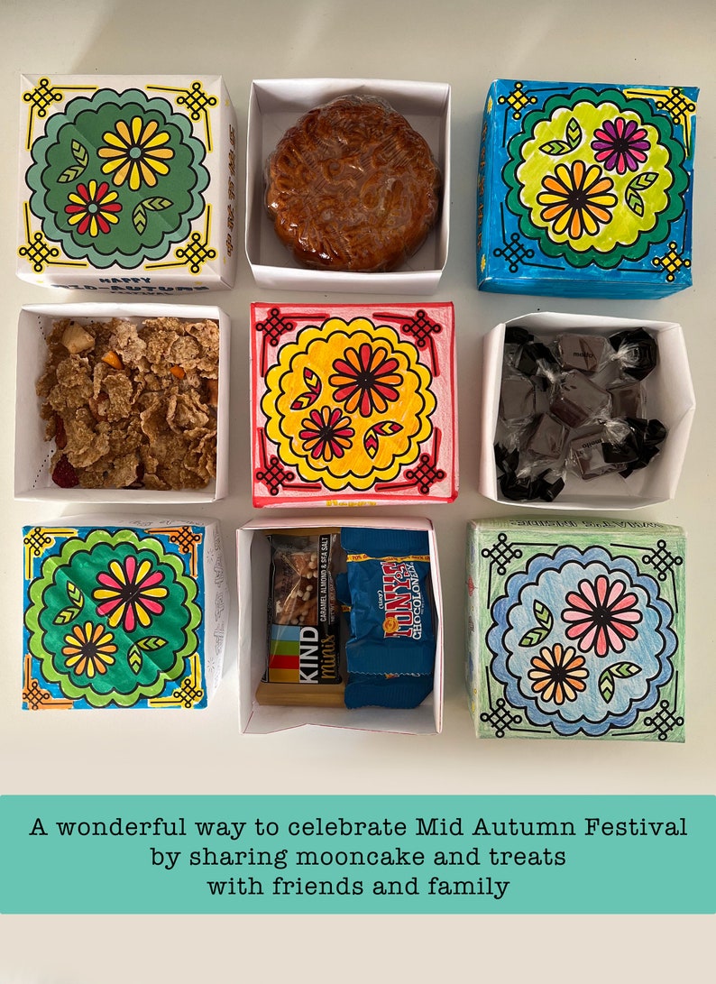 Printable DIY Moon Cake Box for Kids | Instant Download - Etsy