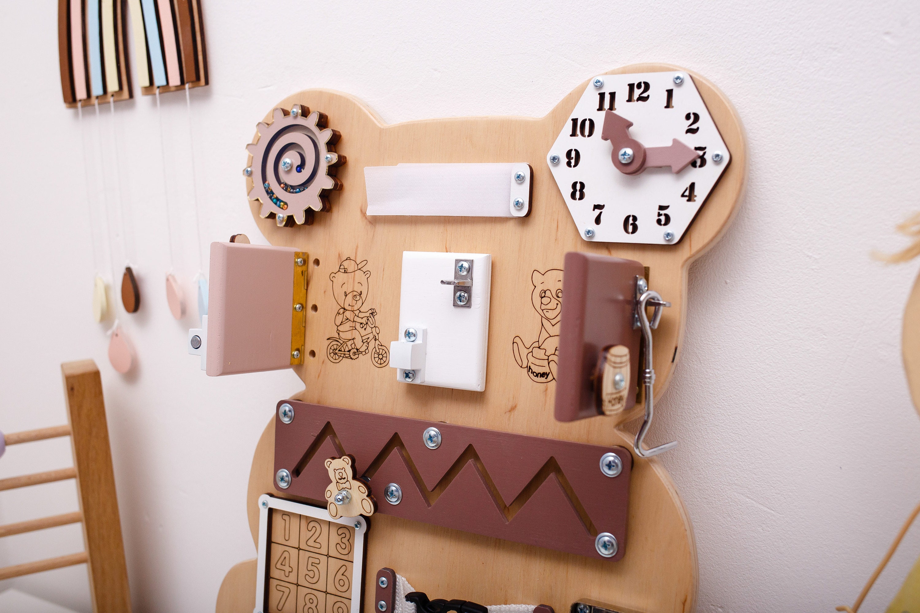 Busy Board for Toddler, Activity Board, Toddler Gift, Montessori Board ...