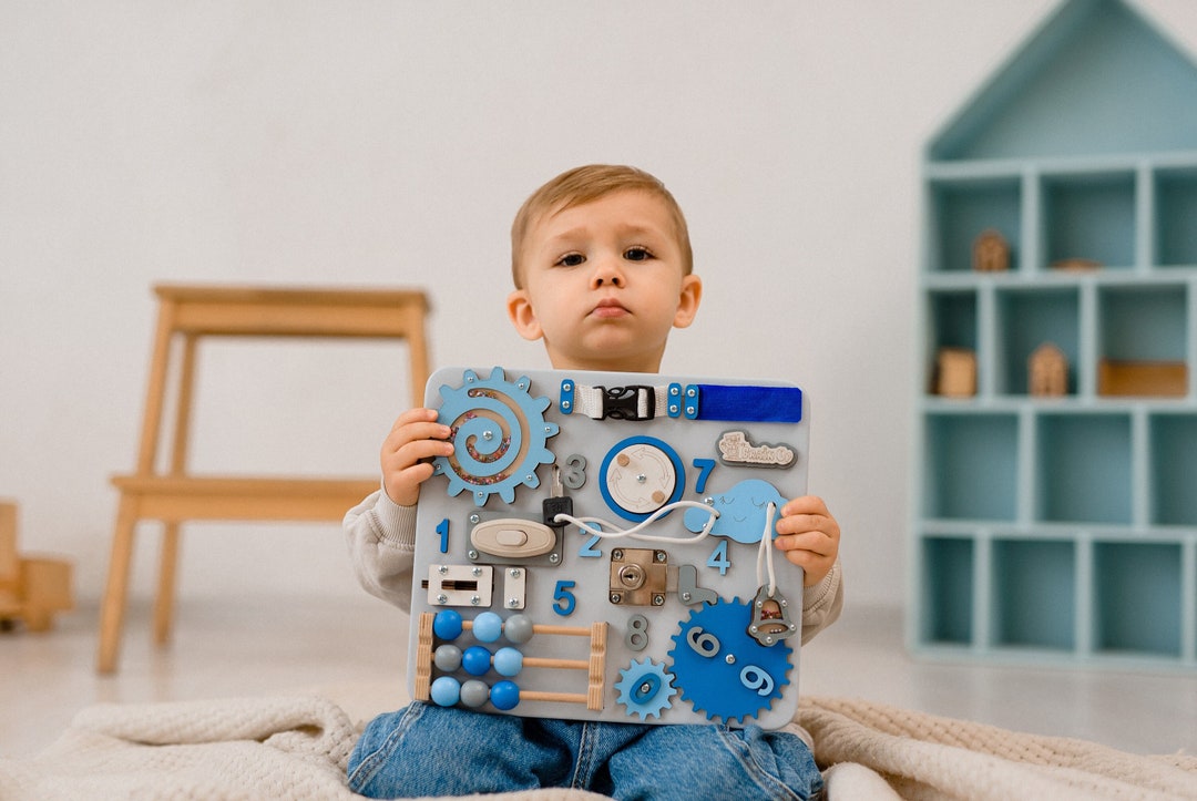 Busy Board for Toddler, Activity Board, Toddler Gift, Montessori Board ...