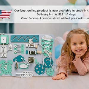 Busy Board for Toddler, Activity Board, Toddler Gift, Montessori Board ...