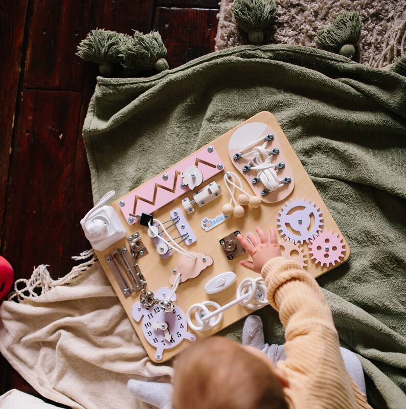 Busy Board for Toddler Activity Board Toddler Gift - Etsy