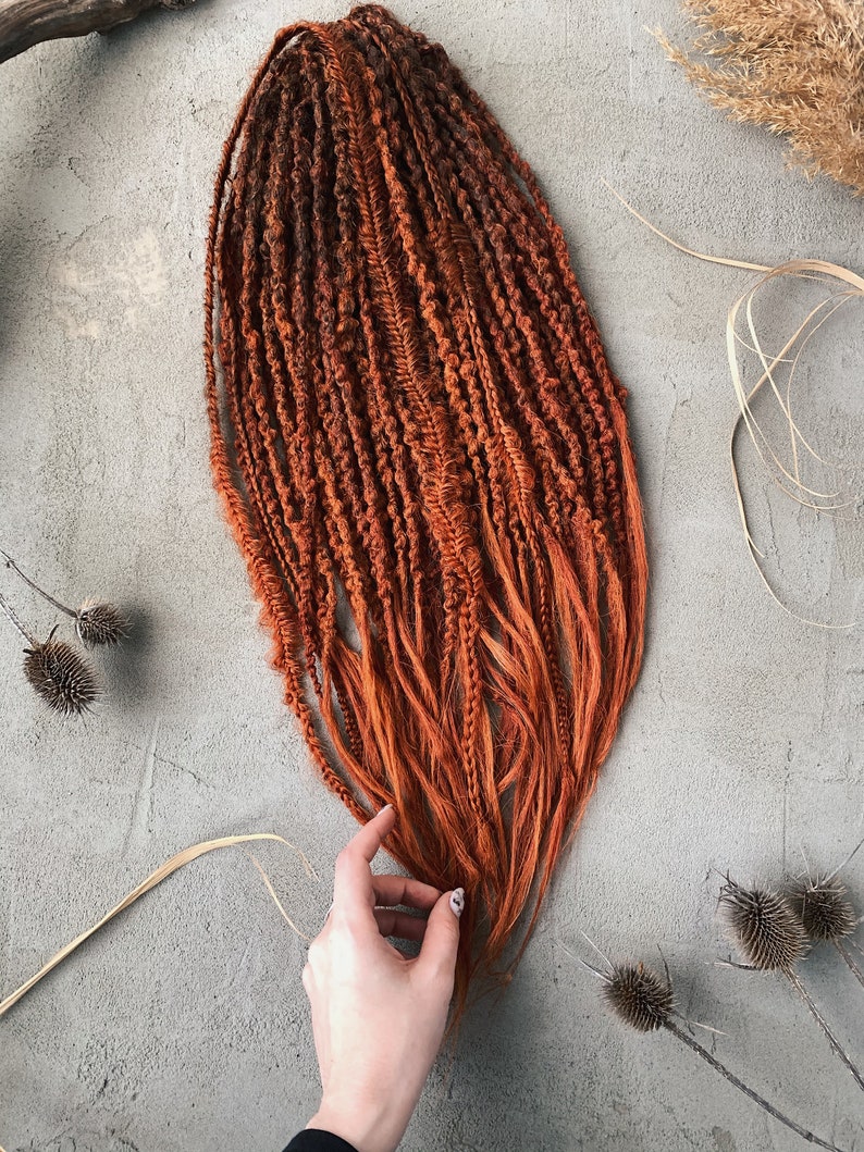 Synthetic Dreads set Golden Leaves De or S.e dreadlocks | Etsy