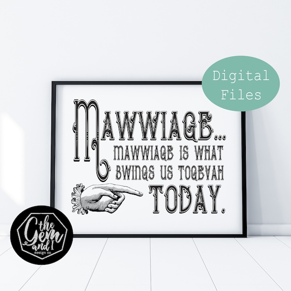 Mawwiage - Etsy