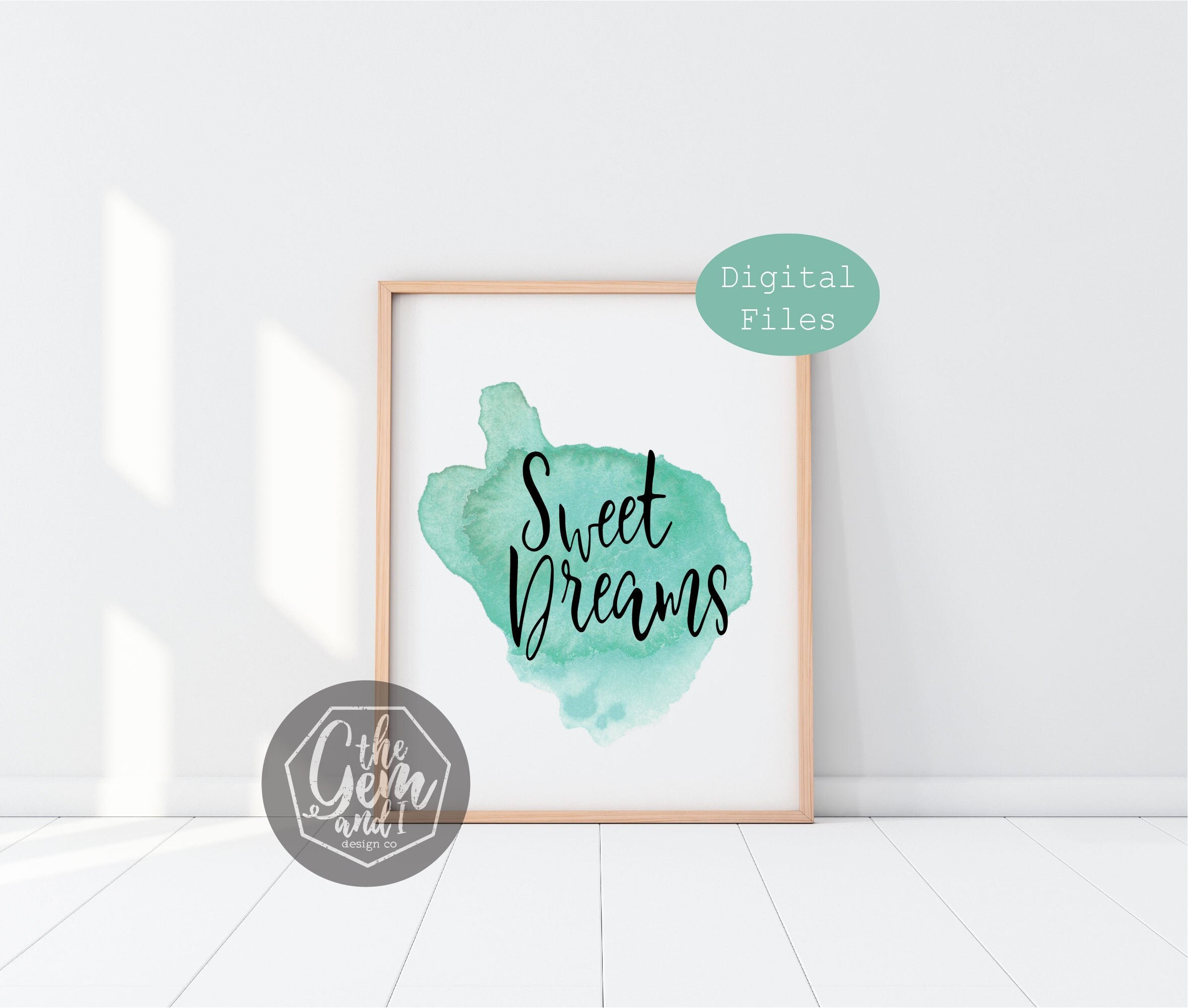 Sweet Dreams Watercolor Printable Instant Download High - Etsy