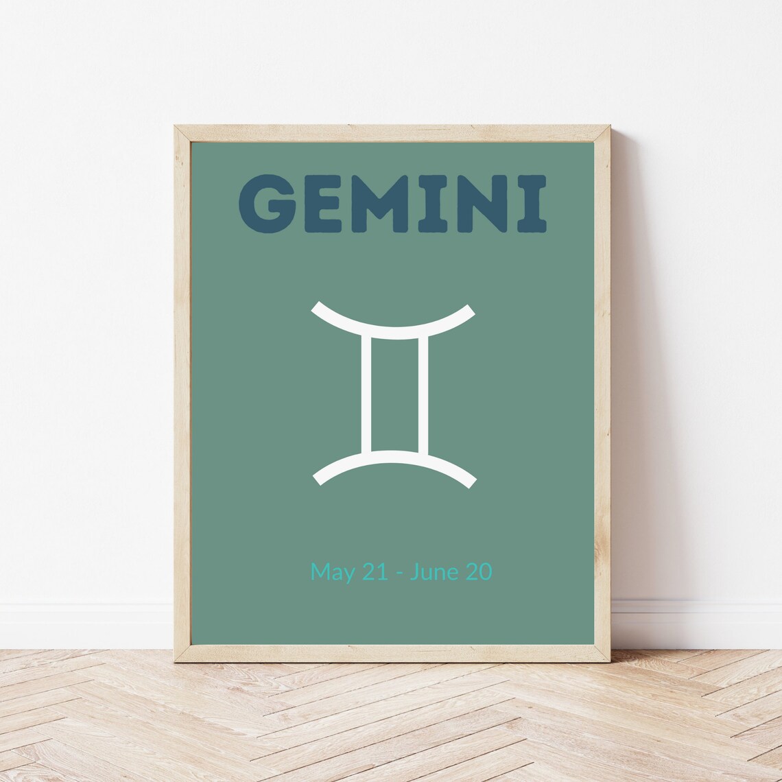 Gemini Zodiac Sign Wall Art - INSTANT DOWNLOAD - Preppy Wall Decor ...