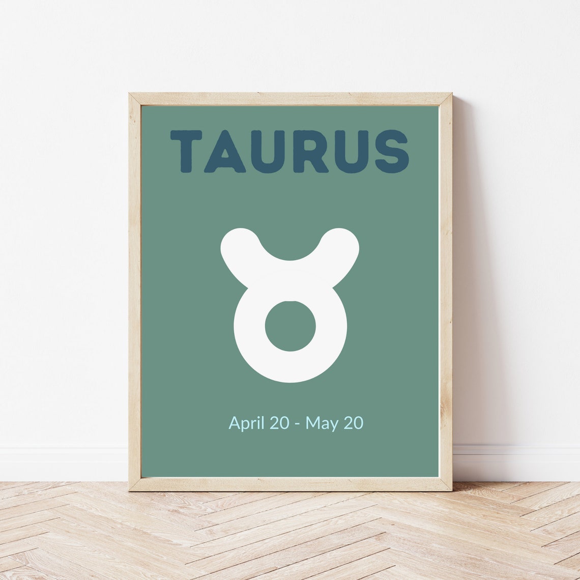 Taurus Zodiac Sign Wall Art - INSTANT DOWNLOAD - Preppy Wall Decor ...