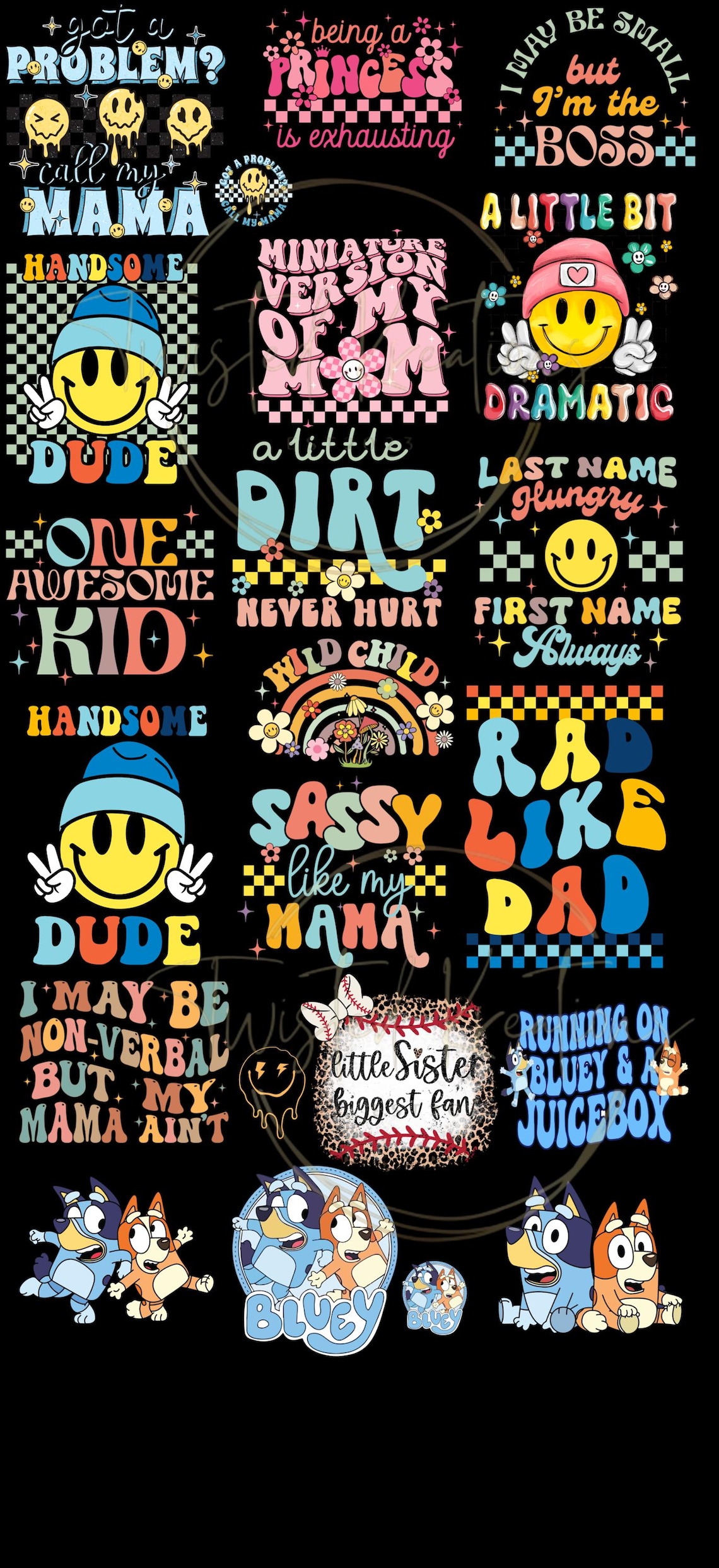 DTF Youth Pre Made Gang Sheet - Etsy