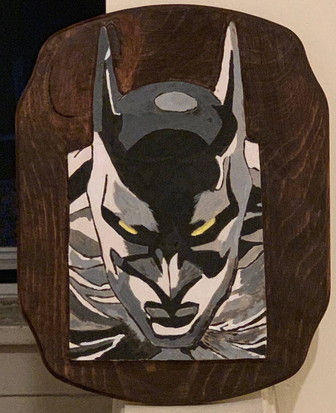 Batman Wood Burned - Etsy