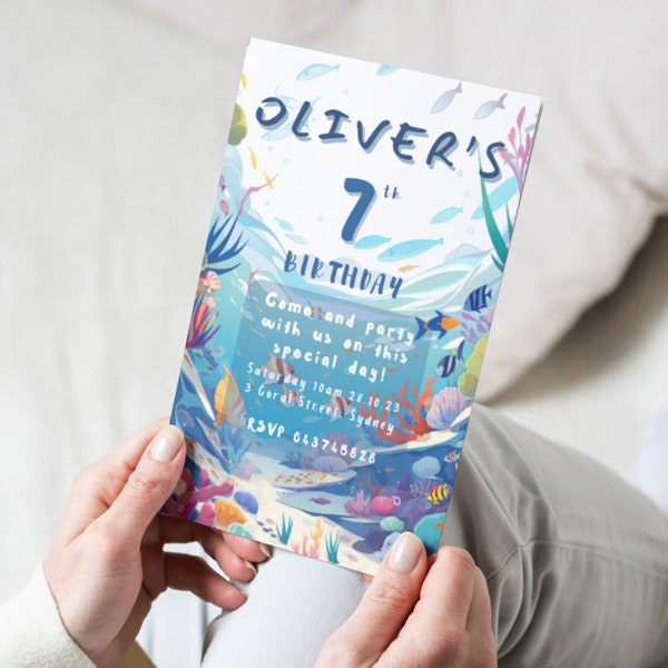 Ocean Birthday Card - Etsy