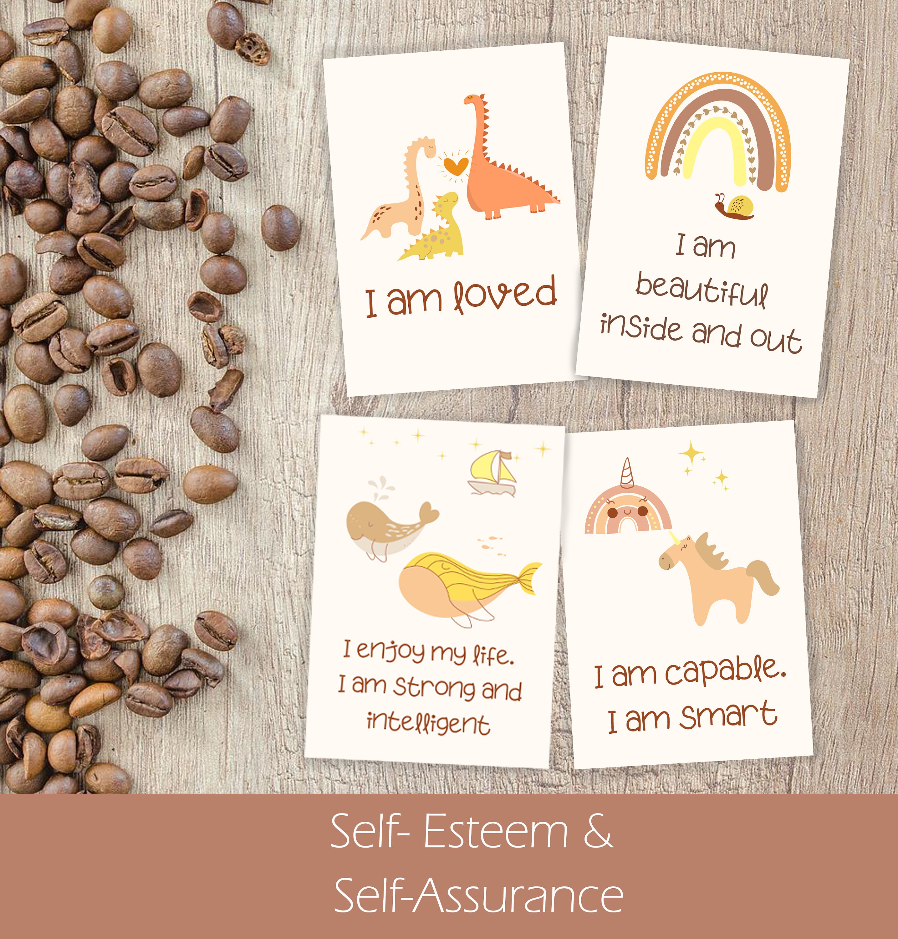 Printable Affirmation Cards for Kids + 10 Affirmation Coloring Pages ...