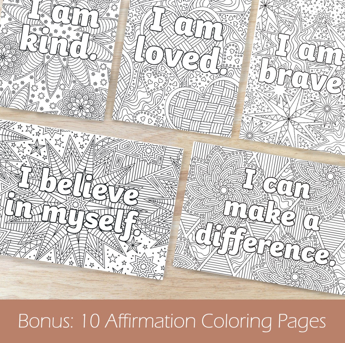 Printable Affirmation Cards for Kids 10 Affirmation Coloring Pages Kids ...