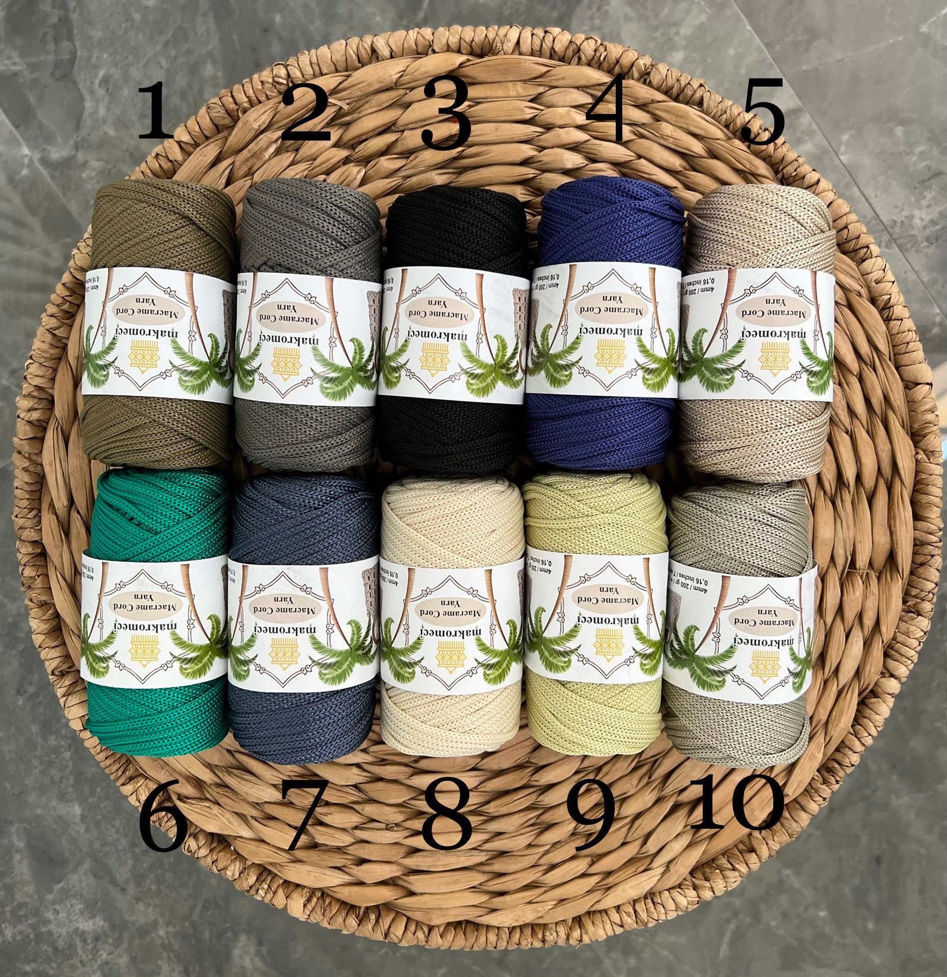 Polyester Macrame Cord 4 Mm, Macrame Yarn, Polyester Yarn,polyester ...