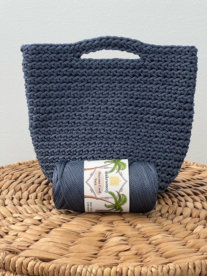 4mm Polyester Macrame Cord: Crochet Bag Yarn, 180 Ft - Etsy