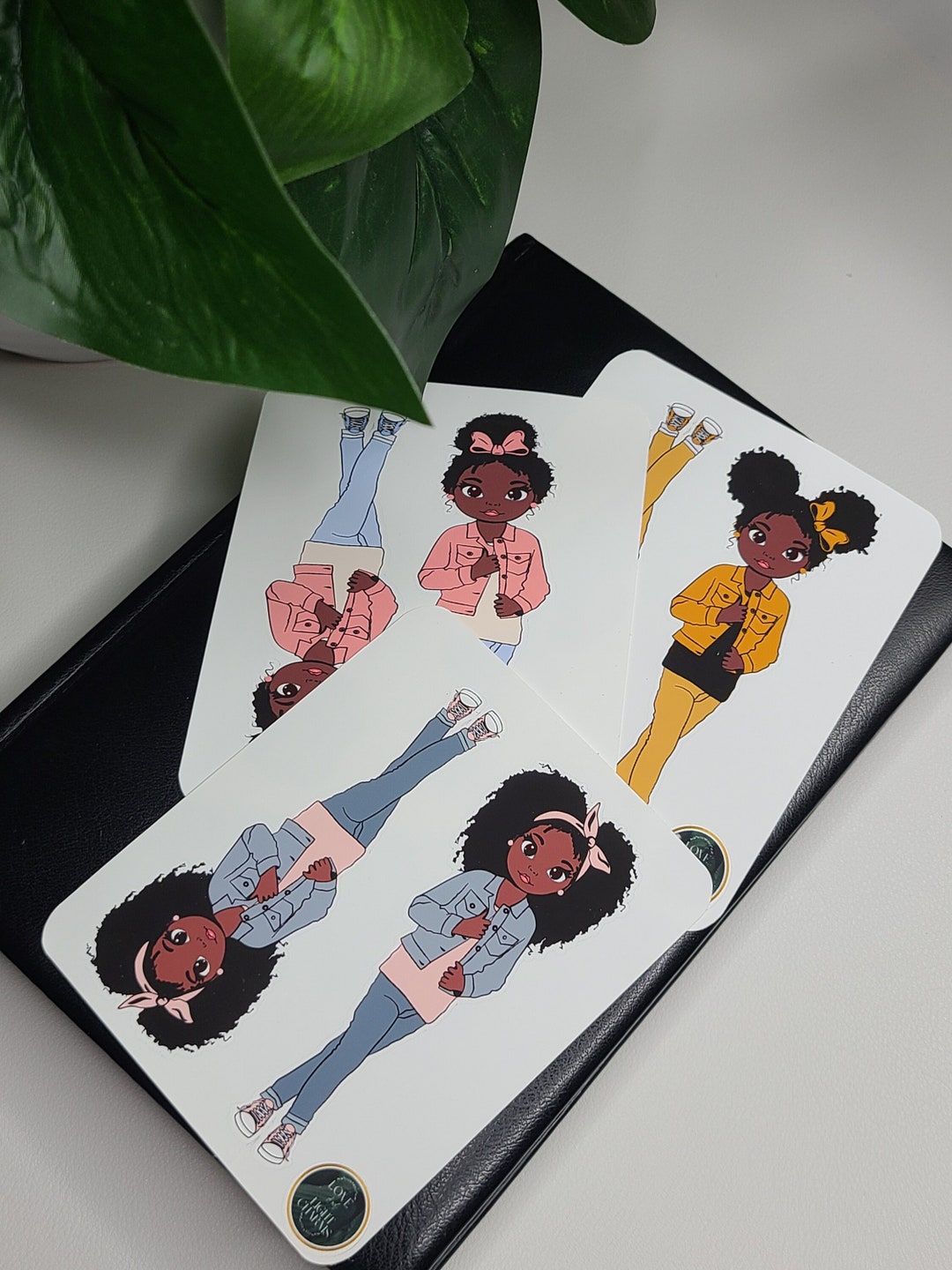 Little Ladies Collection Little Girl Doll Sticker, Planner Doll Sticker ...