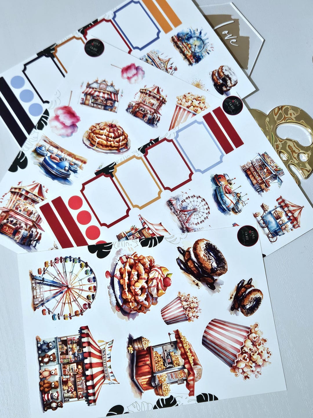 Atlanta Fair Sticker Collection - Perfect for Journaling, Scrapbooking ...