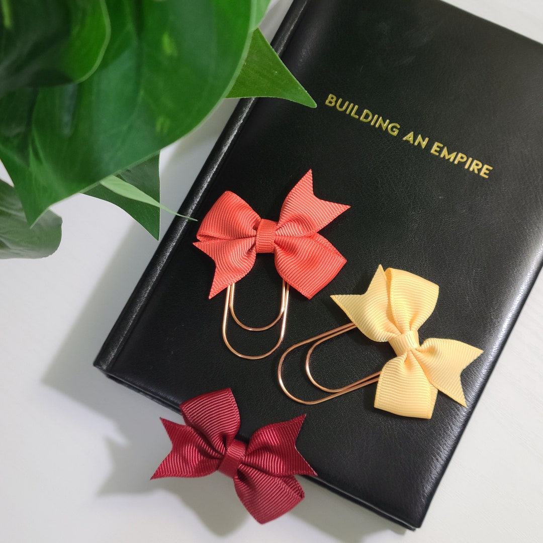 Seasons Pretty Bow Paper Clip - Planner Accessories, Bow Star Clip ...