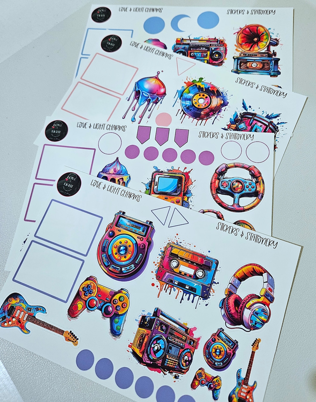 Retro Vibes - Journal and Planner Sticker Collection. - Etsy